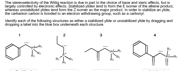 Solved The stereoselectivity of the Wittig reaction is due | Chegg.com