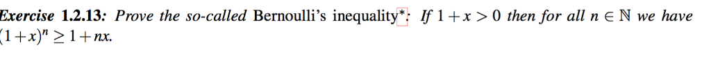 Solved Prove the so-called Bernoulli's inequality: If 1 + x | Chegg.com