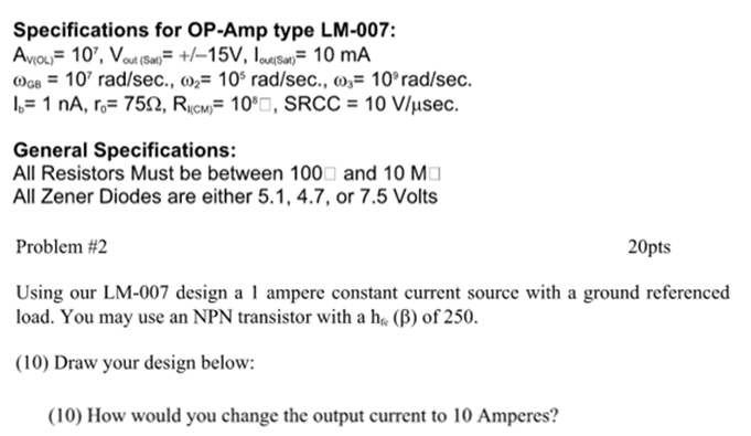 \Advise how to design the constant current source. I | Chegg.com