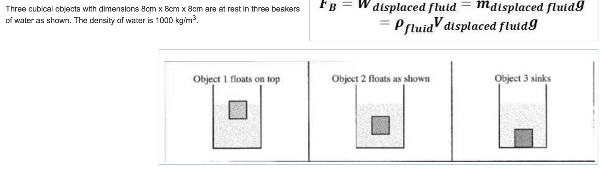 Solved A) calculate the volume of the three objects and | Chegg.com