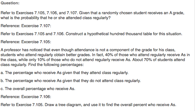 Given that a randomly chosen student receives an A | Chegg.com