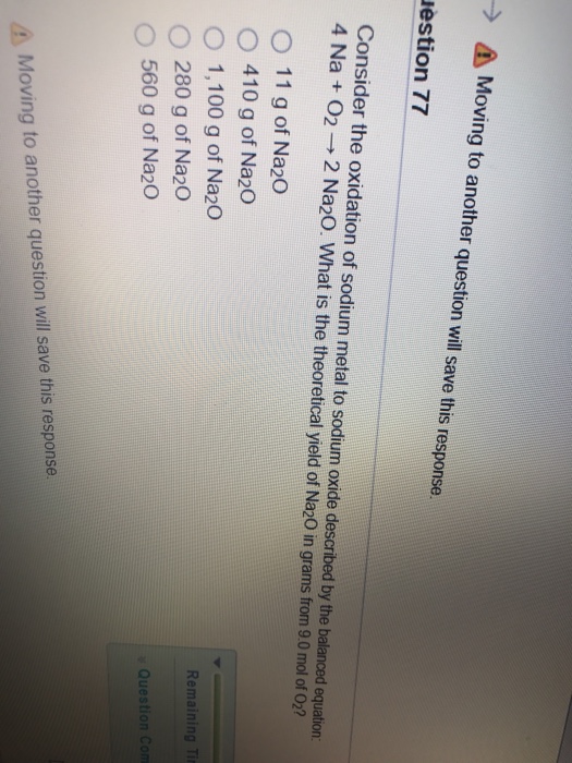 Solved Consider the oxidation of sodium metal to sodium | Chegg.com