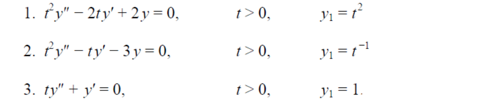 Solved Find a second, linearly independent solution of the | Chegg.com