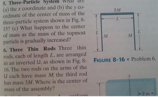 Solved Three-Particle System what are the x coordinate and | Chegg.com
