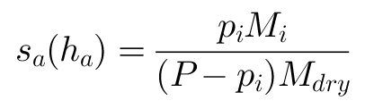 Solved Derive this equation starting with ha = mass of water | Chegg.com