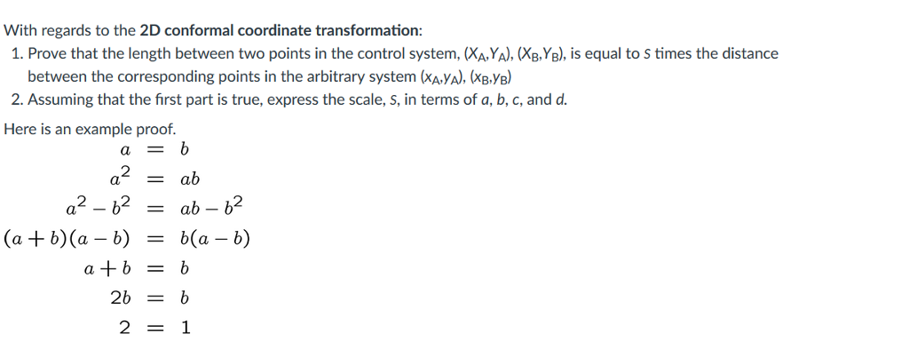 Solved With Regards To The 2d Conformal Coordinate