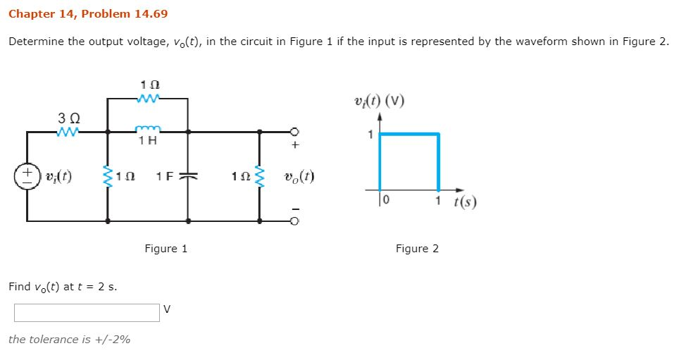 Solved Determine the output voltage, vo(t), in the circuit | Chegg.com