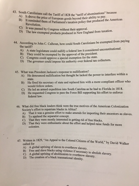 Tariff Of Abominations