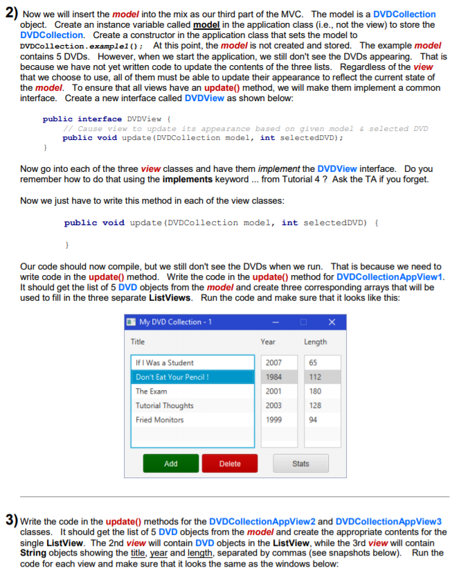 1) The tutorial code contains three different Pane | Chegg.com