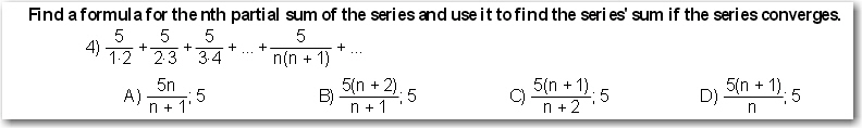 Solved Find A Formula For The Nth Partial Sum Of The Series