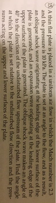 06 Introduction to Compressible Fhid F 10. A simple | Chegg.com