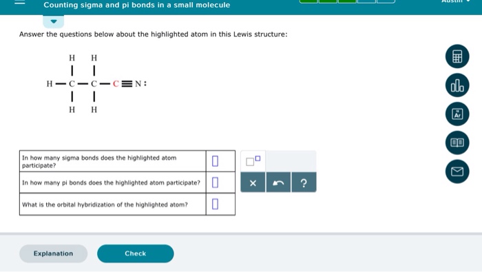 Solved Answer the questions below about the highlighted atom | Chegg.com