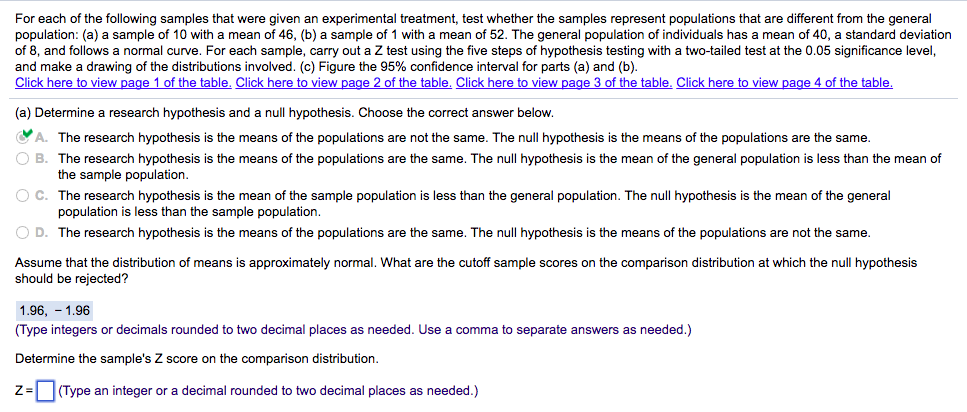 Solved For each of the following samples that were given an | Chegg.com