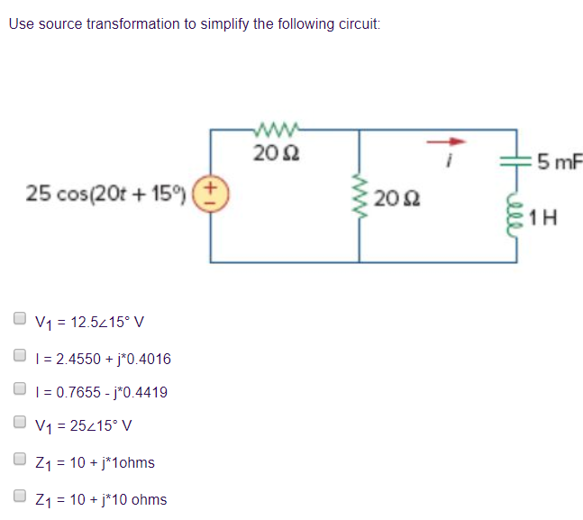 Solved Use source transformation to simplify the following | Chegg.com Solved Use source transformation to simplify the following | Chegg.com