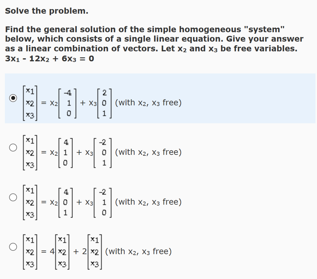 Solved Solve the problem Find the general solution of the | Chegg.com