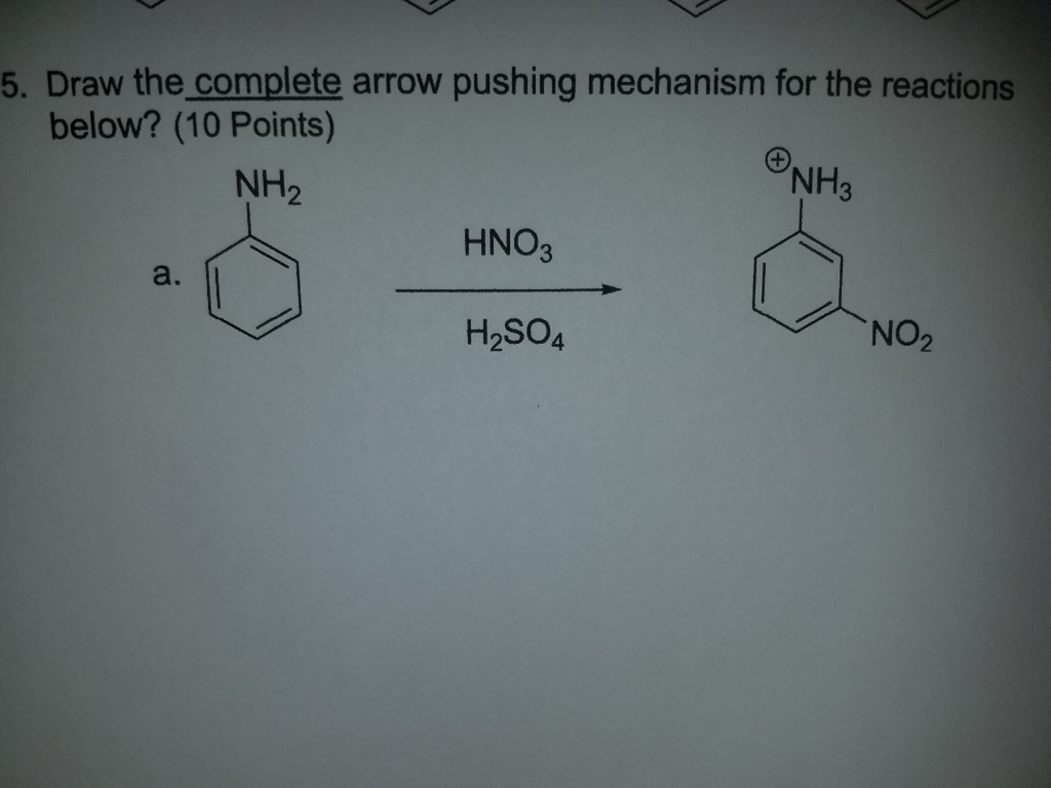Solved Draw the complete arrow pushing mechanism for the | Chegg.com