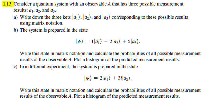 Solved Consider a quantum system with an observable A that | Chegg.com