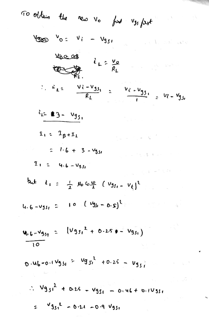(Solved) - 12.2 A source-follower circuit using NMOS transistors is... - (1 Answer) | Transtutors