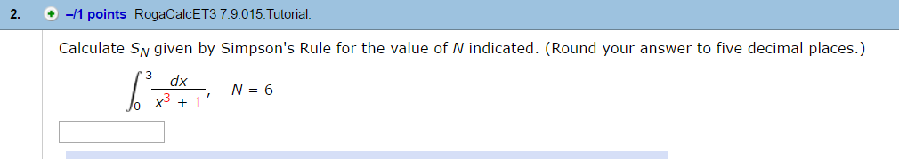 Solved Calculate S_N given by Simpson's Rule for the value | Chegg.com