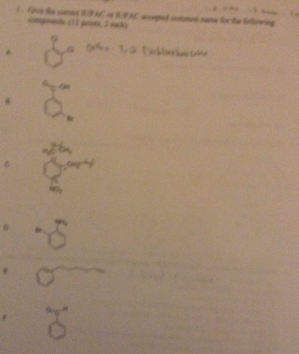 Solved Give the correct iupac name. These are aromatic | Chegg.com