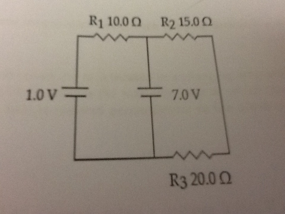 Solved Find the current through R1 and R2 in the following | Chegg.com