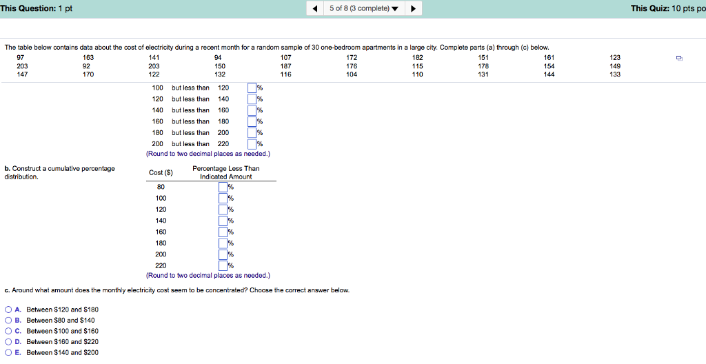 Solved This Quiz: 10 pts po 5 of 8 (3 complete) This | Chegg.com