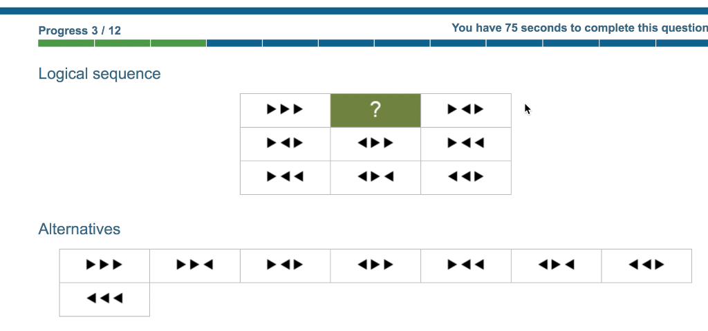 Solved Progress 12/ 12 You have less than 30 seconds | Chegg.com