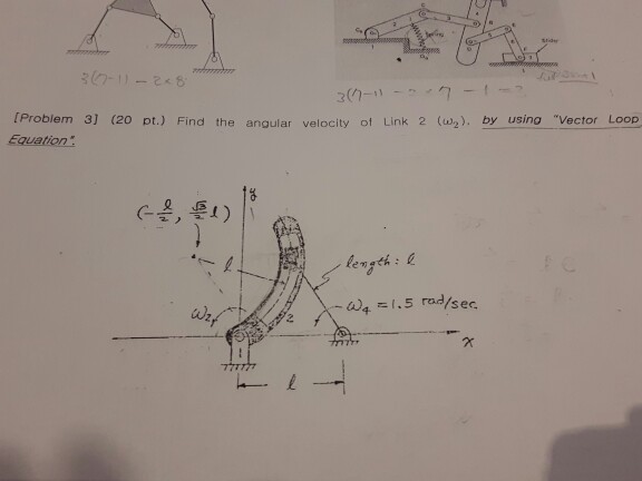 Solved find the angular velocity of link 2 (w2), by using | Chegg.com