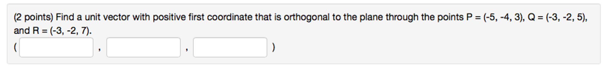 Solved Find a unit vector with positive first coordinate | Chegg.com
