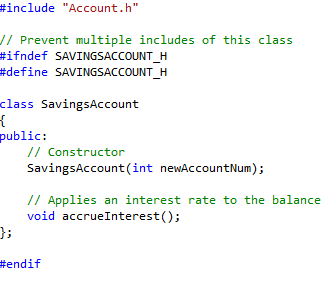 Solved C++ Inheritance / Bank Account MAIN.CPP | Chegg.com