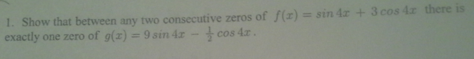 Solved Sturm Separation Theorem Let P(z), P(z), Q(z) be | Chegg.com