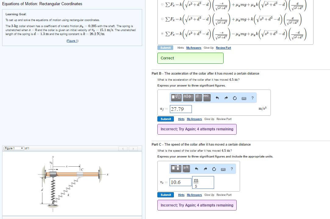 Solved To set up and solve the equations of motion using | Chegg.com