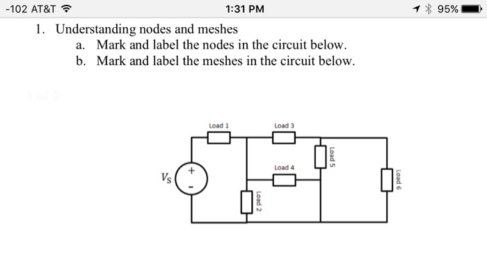 Solved Understanding nodes and meshes Mark and label the | Chegg.com