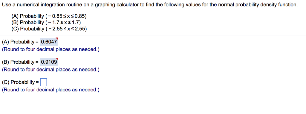 Solved Use a numerical integration routine on a graphing | Chegg.com