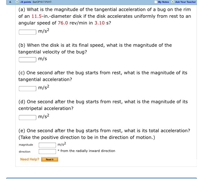 Solved What is the magnitude of the tangential acceleration | Chegg.com