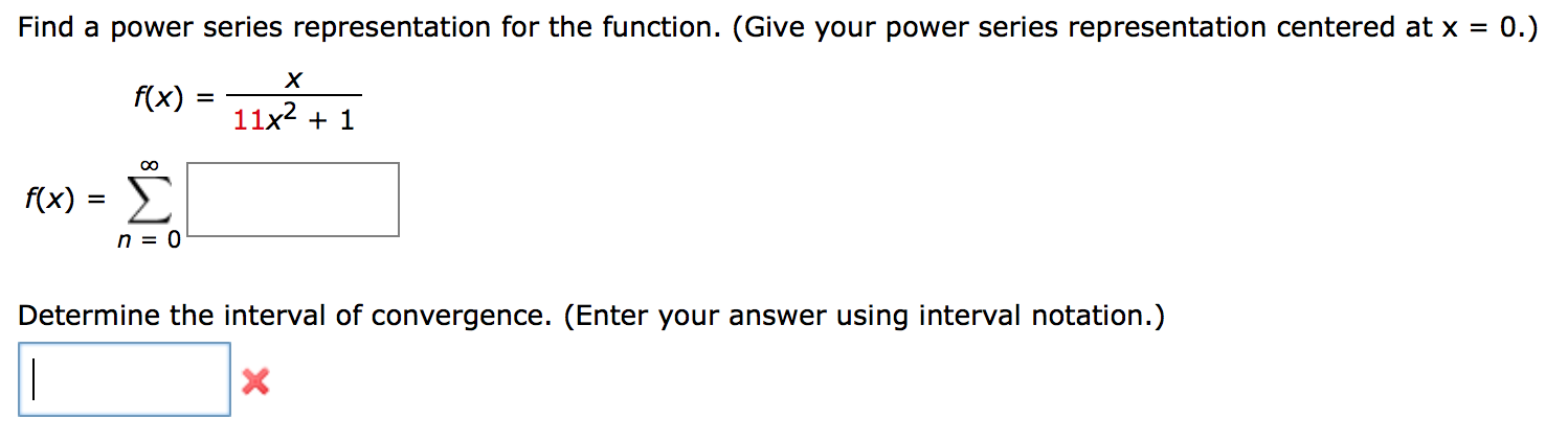 Solved: Find A Power Series Representation For The Functio... | Chegg.com Solved: Find A Power Series Representation For The Functio... | Chegg.com