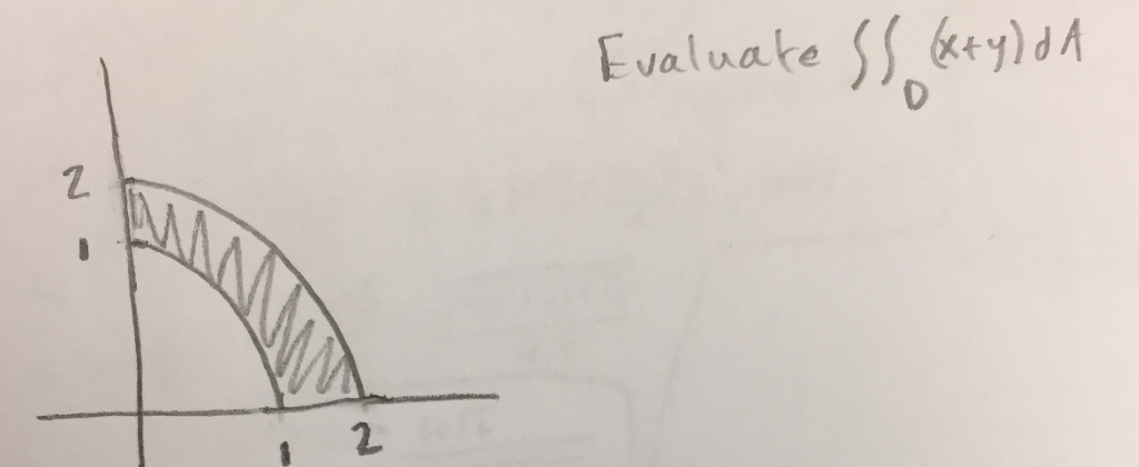 Solved Evaluate integral integral_D (x + y) dA | Chegg.com