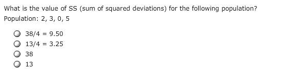 Solved What is the value of SS (sum of squared deviations) | Chegg.com