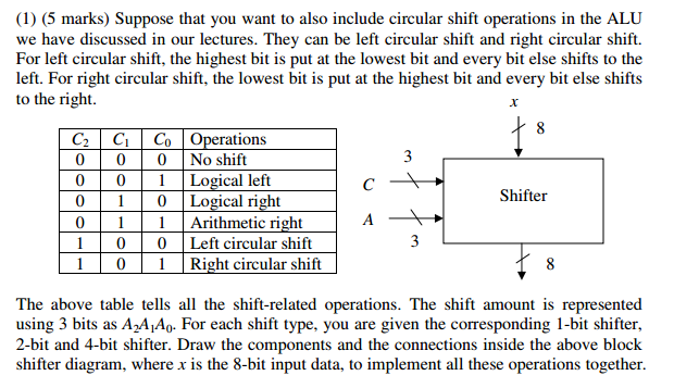 (1) (5 marks) Suppose that you want to also include | Chegg.com