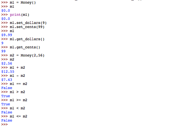Solved Create a Money class that can store dollars and | Chegg.com