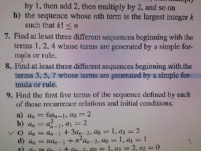 Solved by 1, then add 2, then multiply by 2, and so on the | Chegg.com