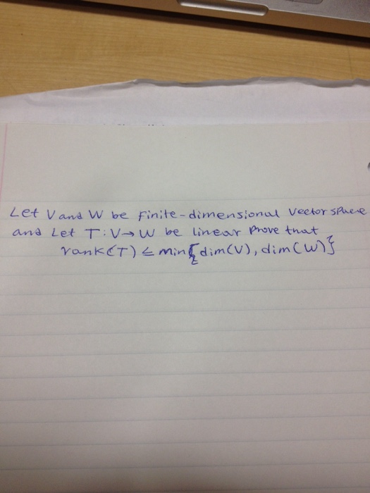 Solved Let V and W be Finite-dimensional vector sphere and | Chegg.com