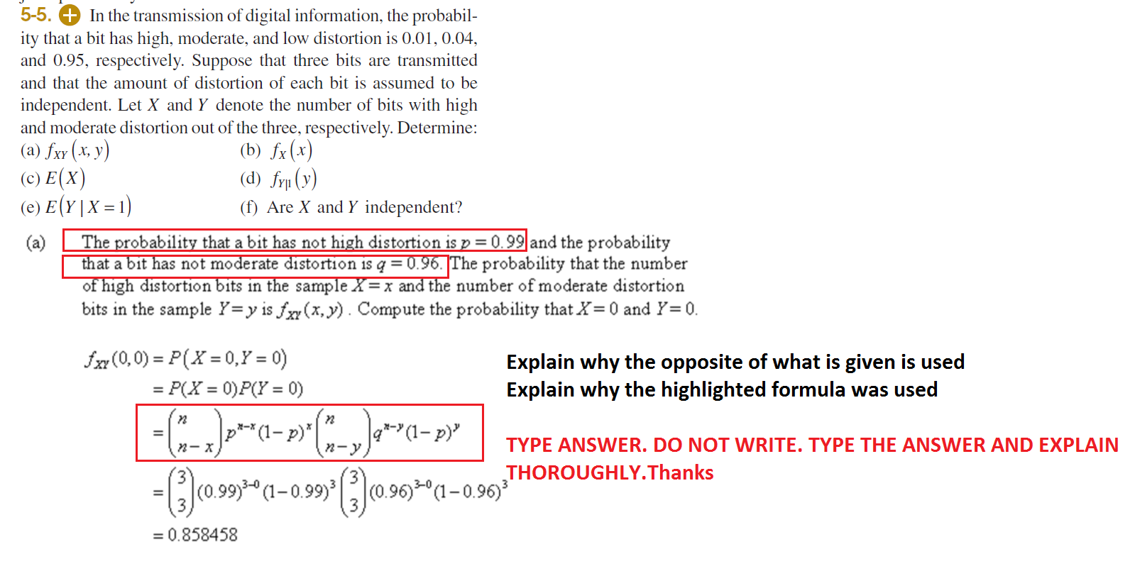 Solved In the transmission of digital information, the | Chegg.com