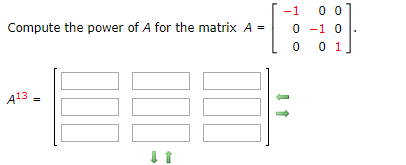 Solved -1 00 Compute the power of A for the matrix A = | 0-1 | Chegg.com