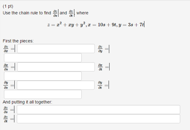 Solved Use the chain rule to find partial differential | Chegg.com
