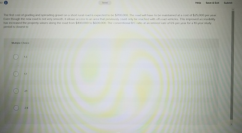 Solved Help Seve & Exit Submit The first cost of grading and | Chegg.com