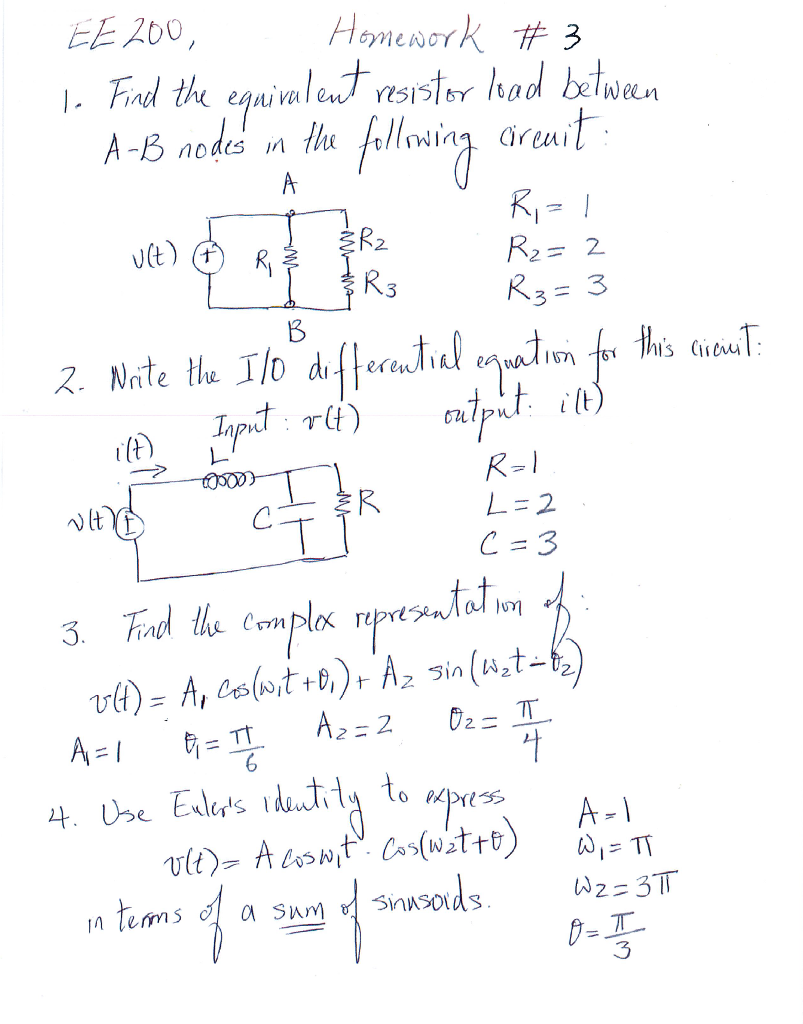 Solved Find the equivalent resistor load between A-B nodes | Chegg.com