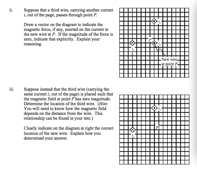 Solved Suppose that a third wire, carrying another current | Chegg.com