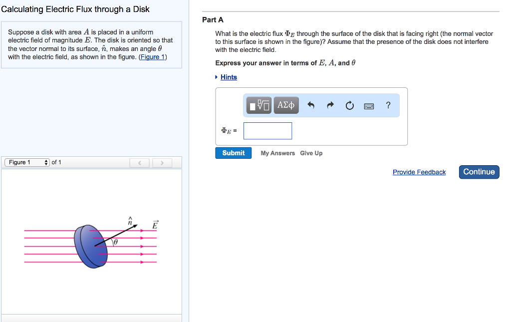 Solved Suppose a disk with area A is placed in a uniform | Chegg.com