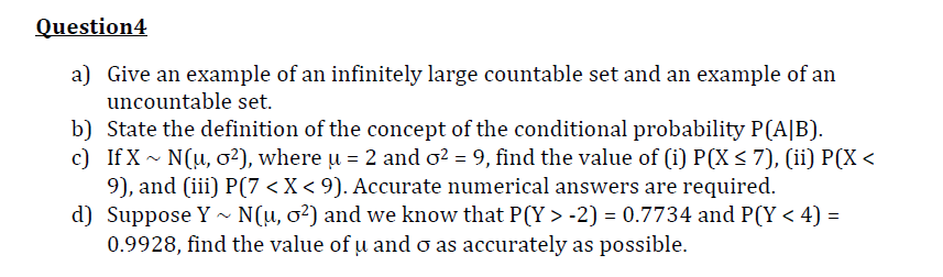 Solved Give an example of an infinitely large countable set | Chegg.com